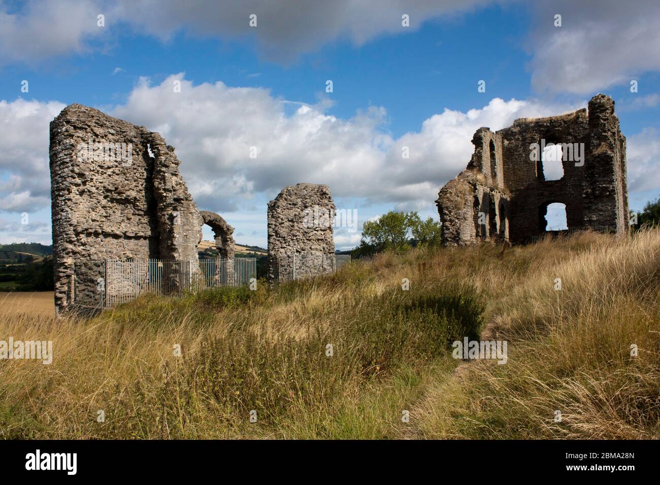 Clun Castle in Shropshire Stock Photo - Alamy