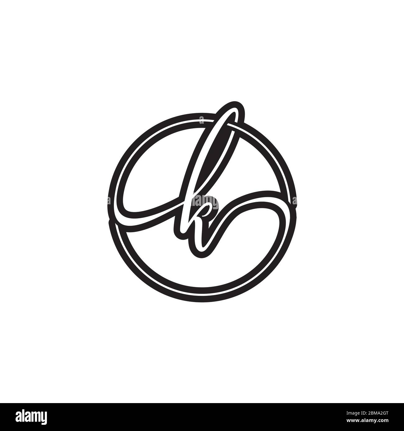 Handwritten k logo Stock Vector Images - Alamy