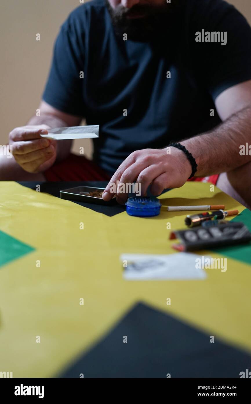 Marijuana flag hi-res stock photography and images - Alamy