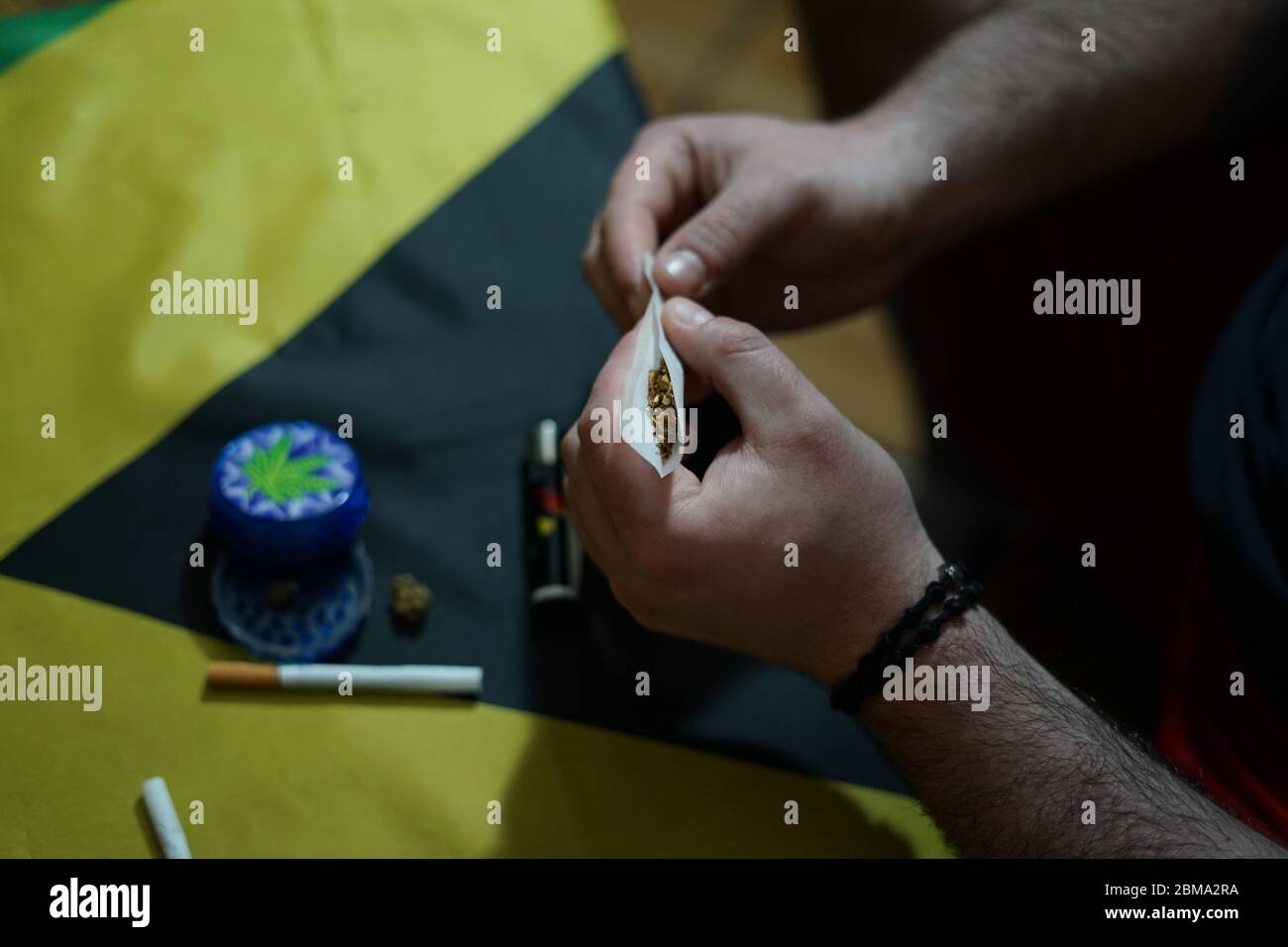 Weed joint smoke hi-res stock photography and images - Alamy