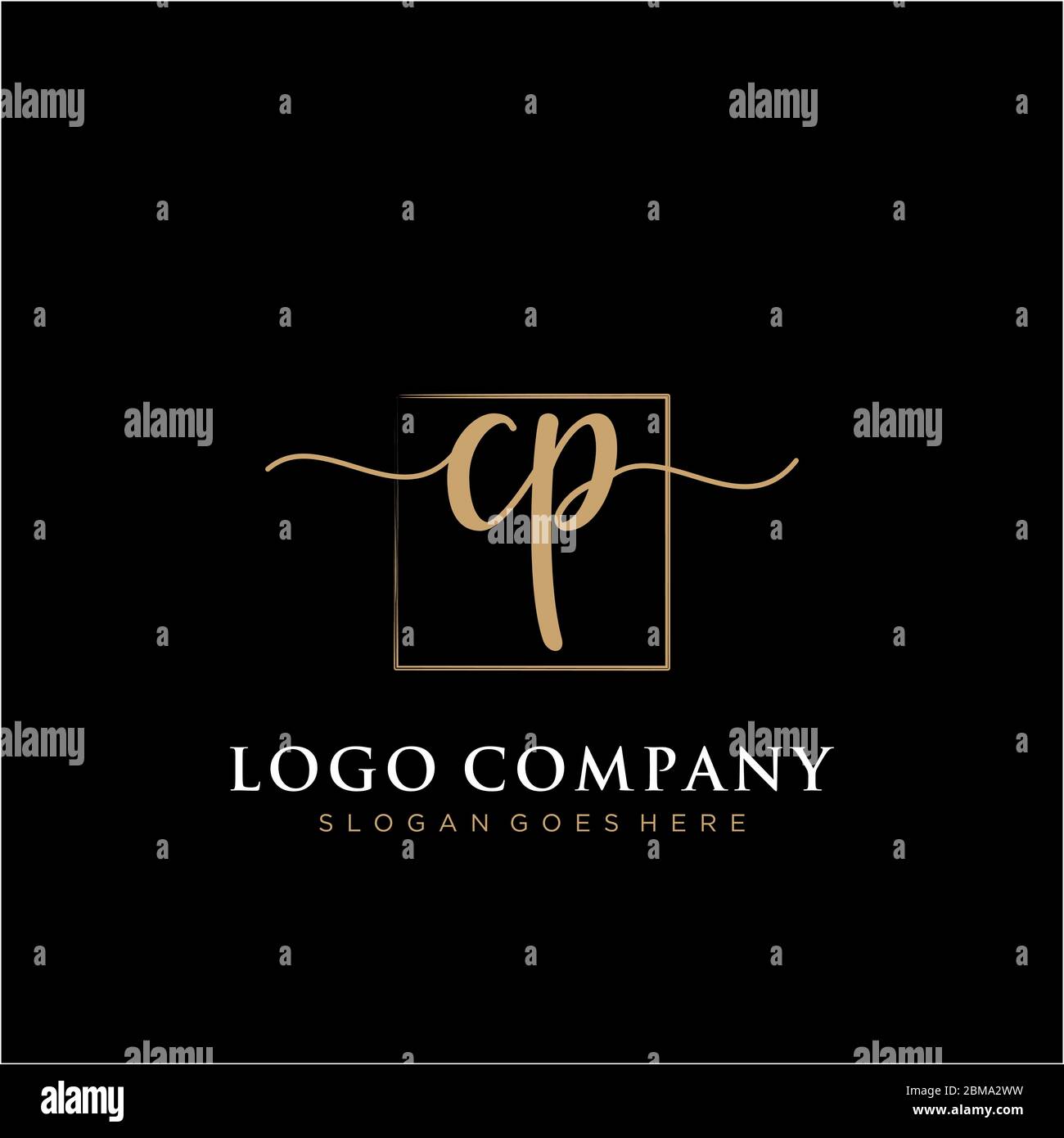 Cp initials logo Stock Vector Images - Alamy