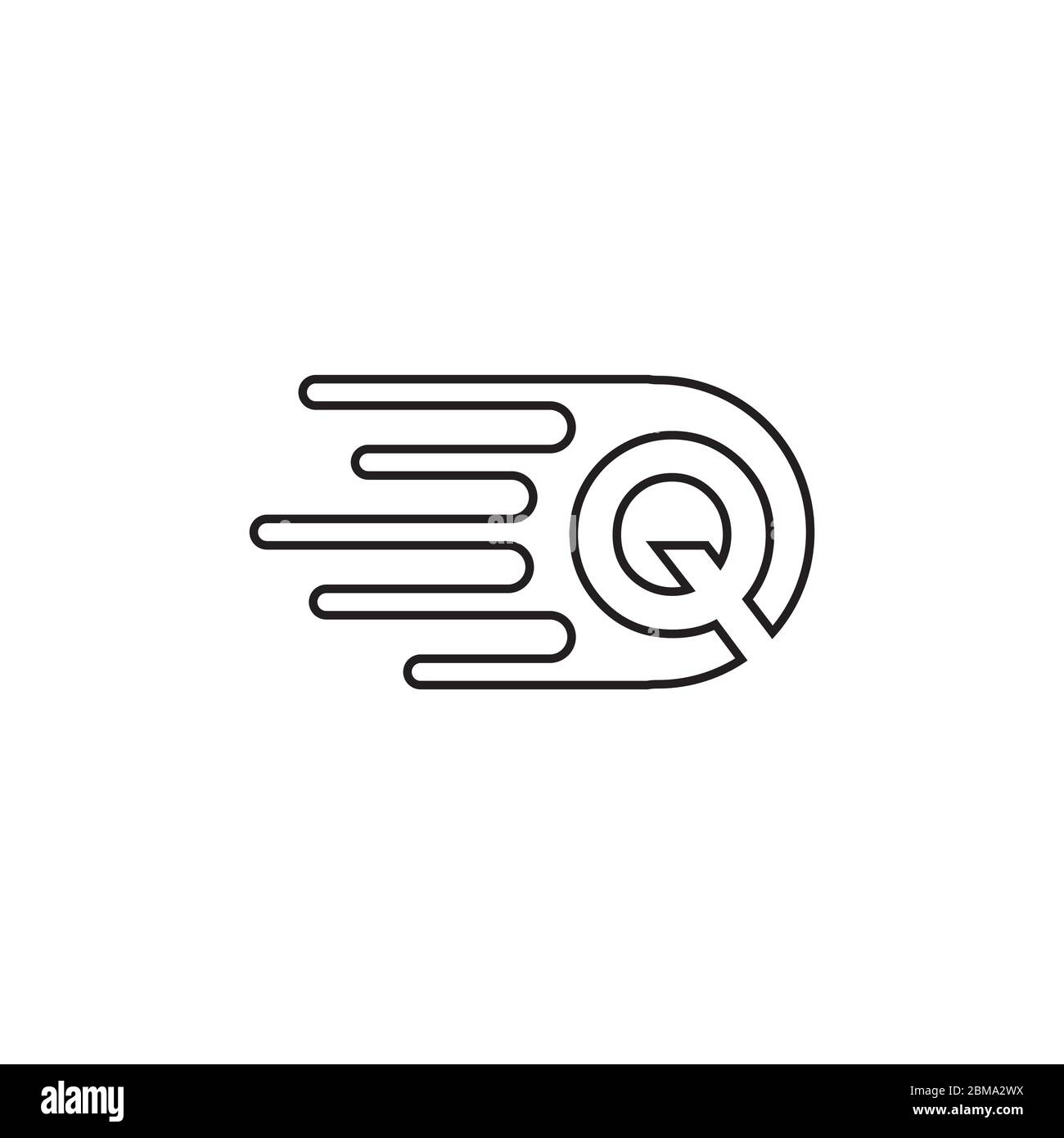 Letter line speed logo hi-res stock photography and images - Alamy