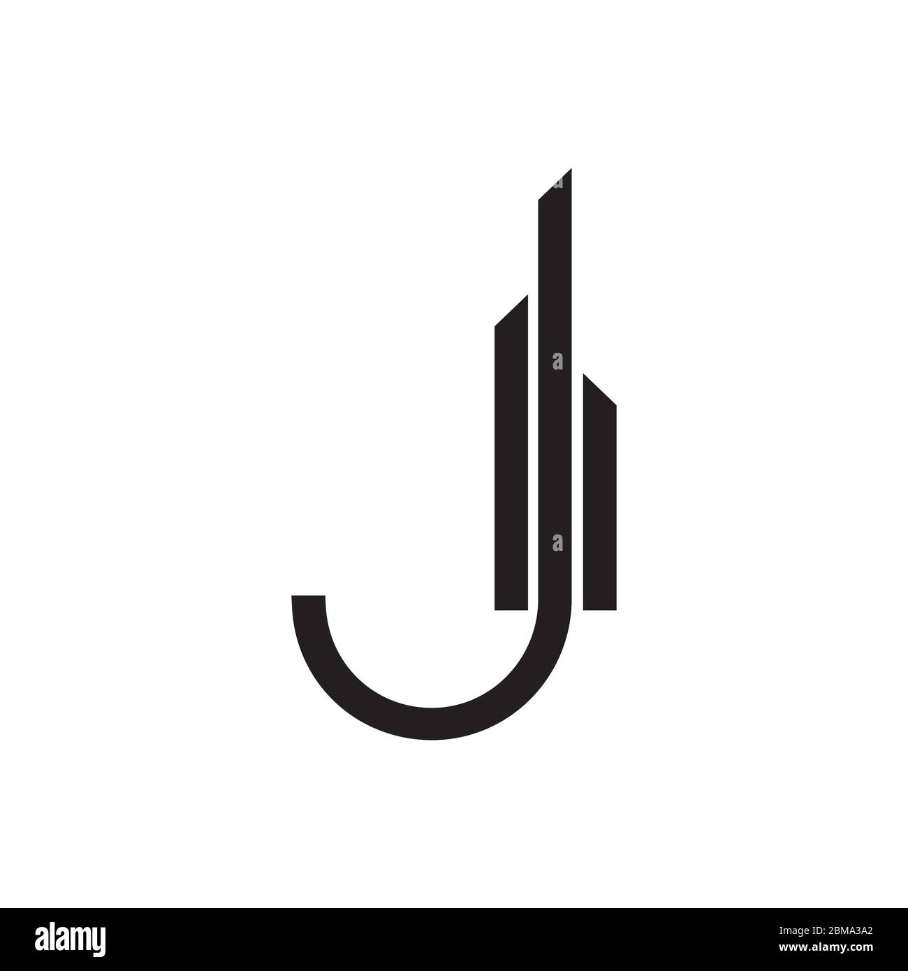 J tower building logo design concept Stock Vector Image & Art - Alamy