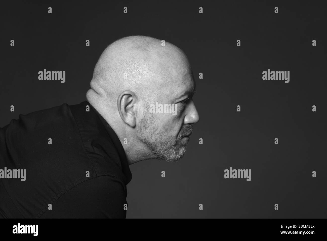 Man beard red shirt Black and White Stock Photos & Images - Alamy