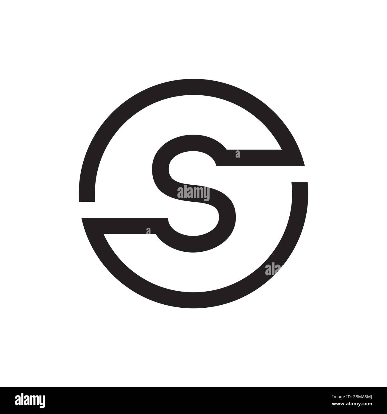 S initial circle letter logo design vector Stock Vector Image & Art - Alamy