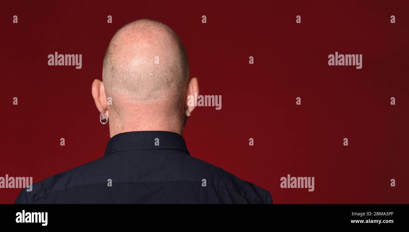 Bald man back hi-res stock photography and images - Alamy