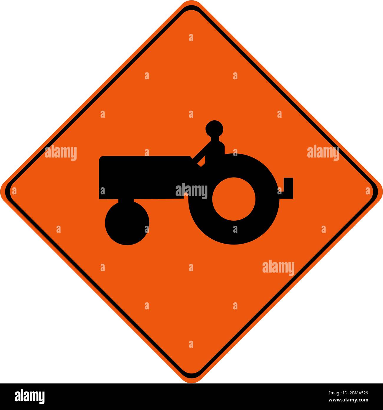Warning sign farm machinery hi-res stock photography and images - Alamy
