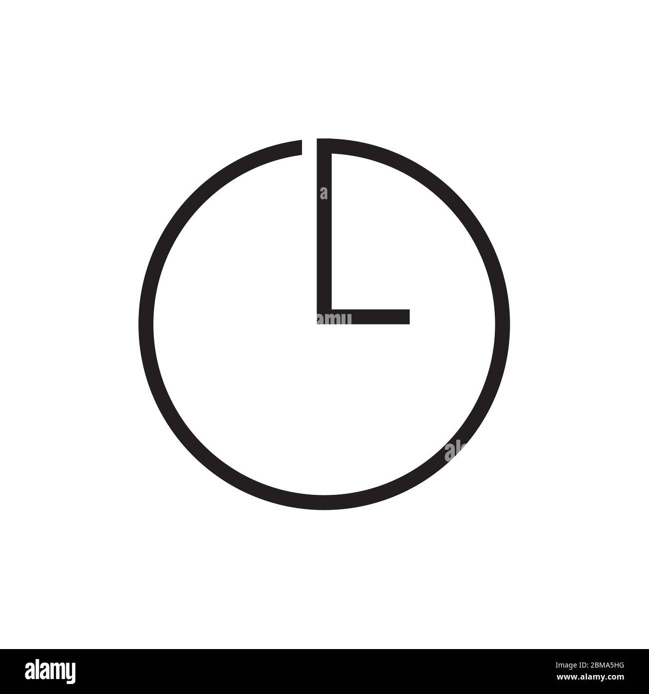 L clock Stock Vector Images - Alamy