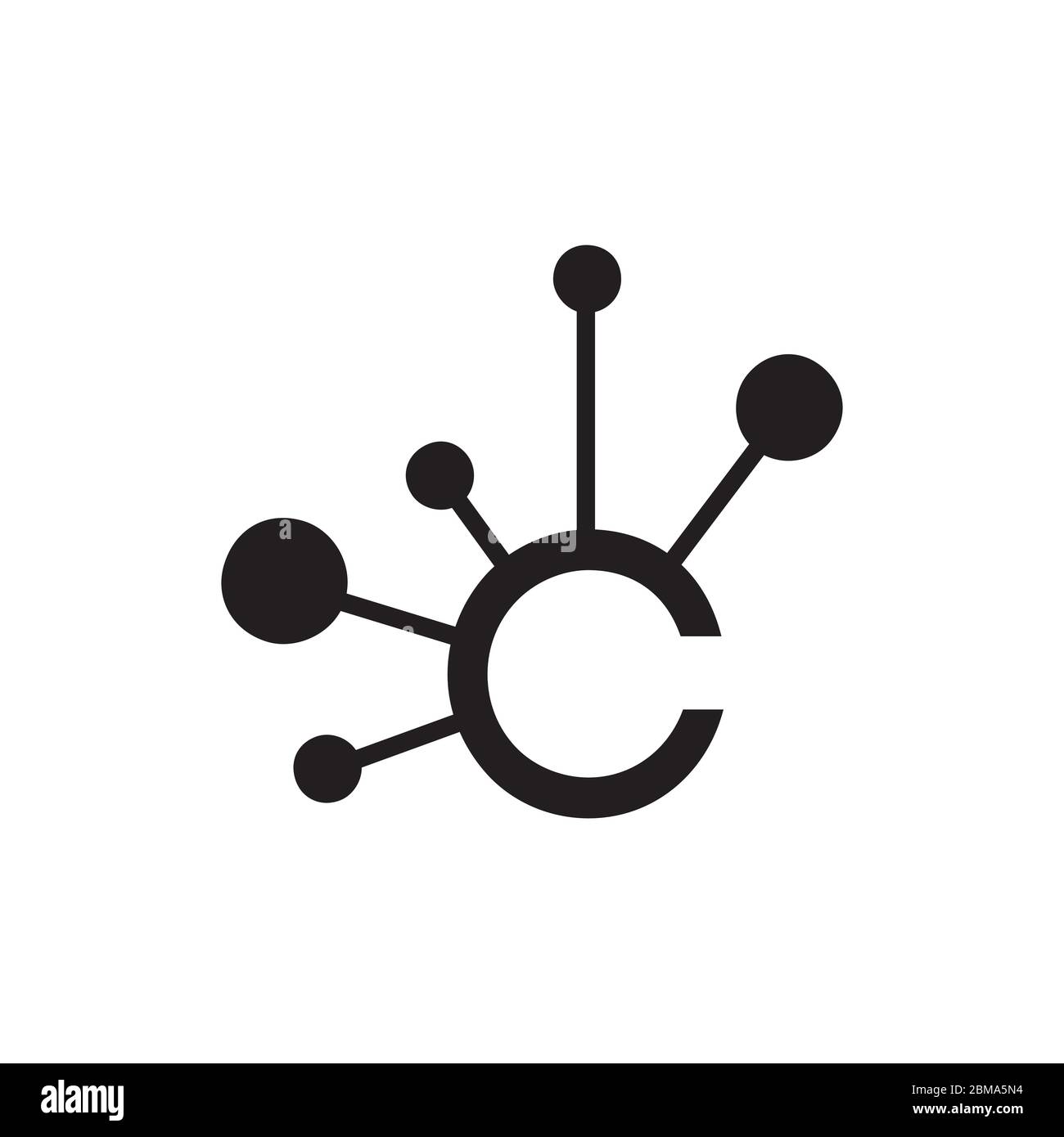 C connect letter logo design concept Stock Vector Image & Art - Alamy