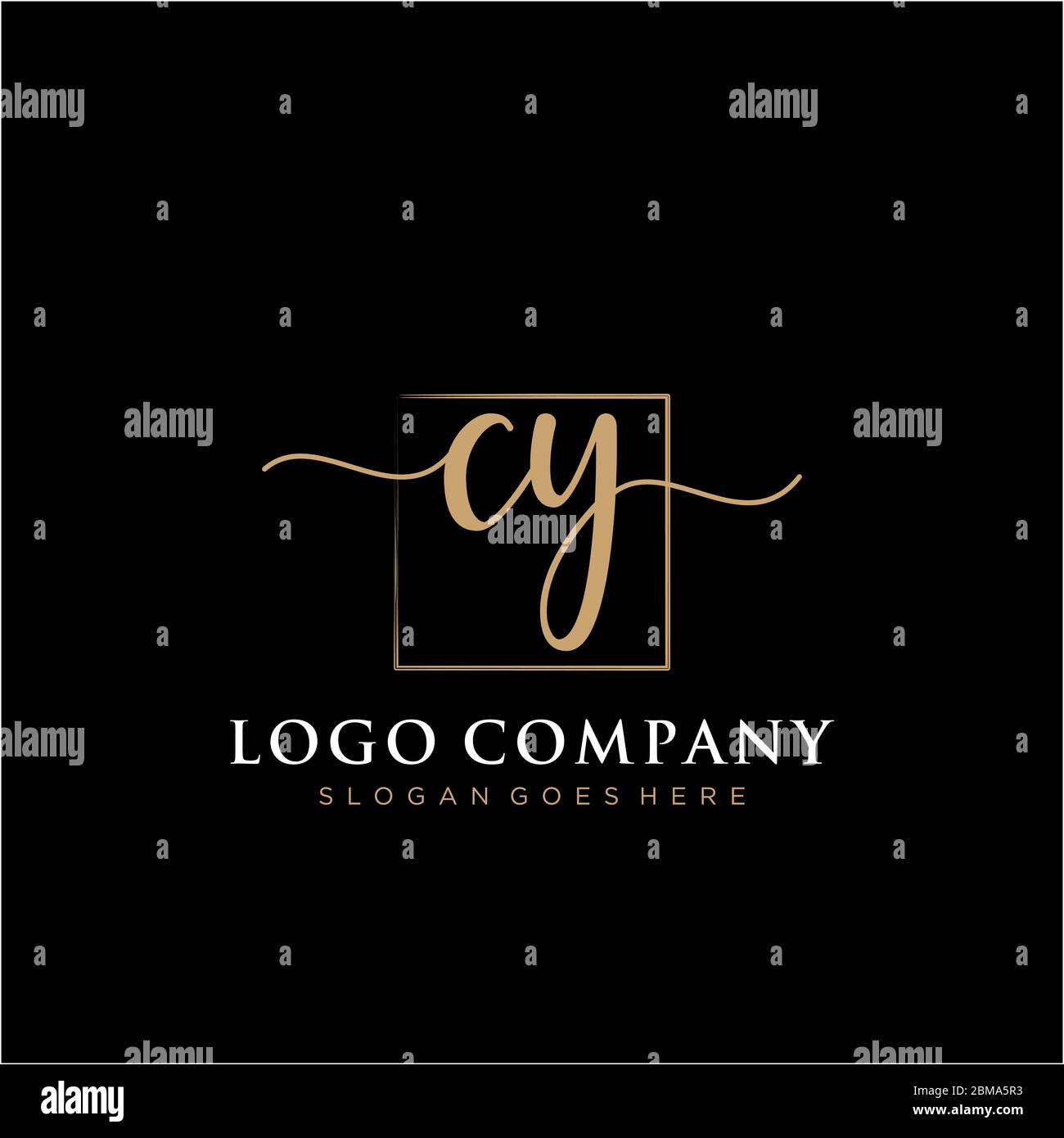 Cy Font Stock Vector Images - Alamy