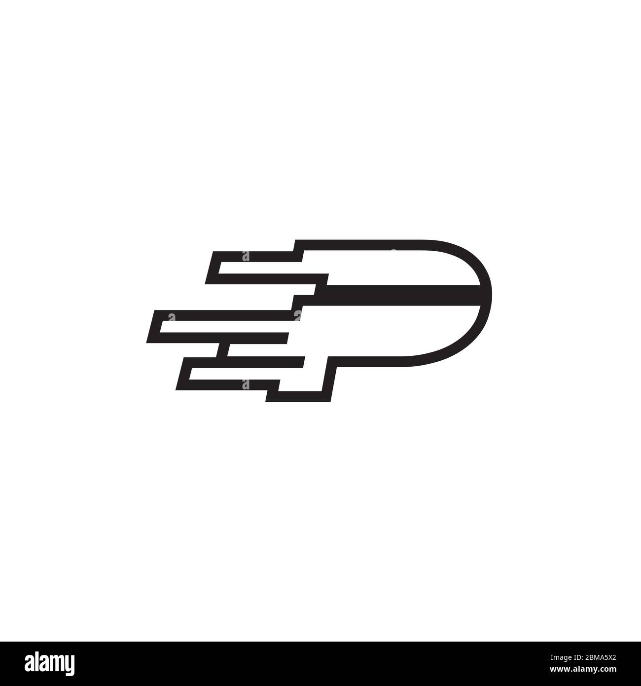 P speed letter logo design vector Stock Vector Image & Art - Alamy