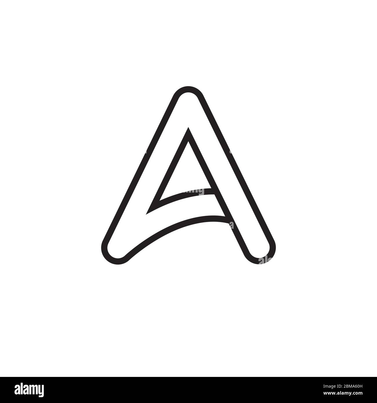 outline letter A design vector Stock Vector Image & Art - Alamy