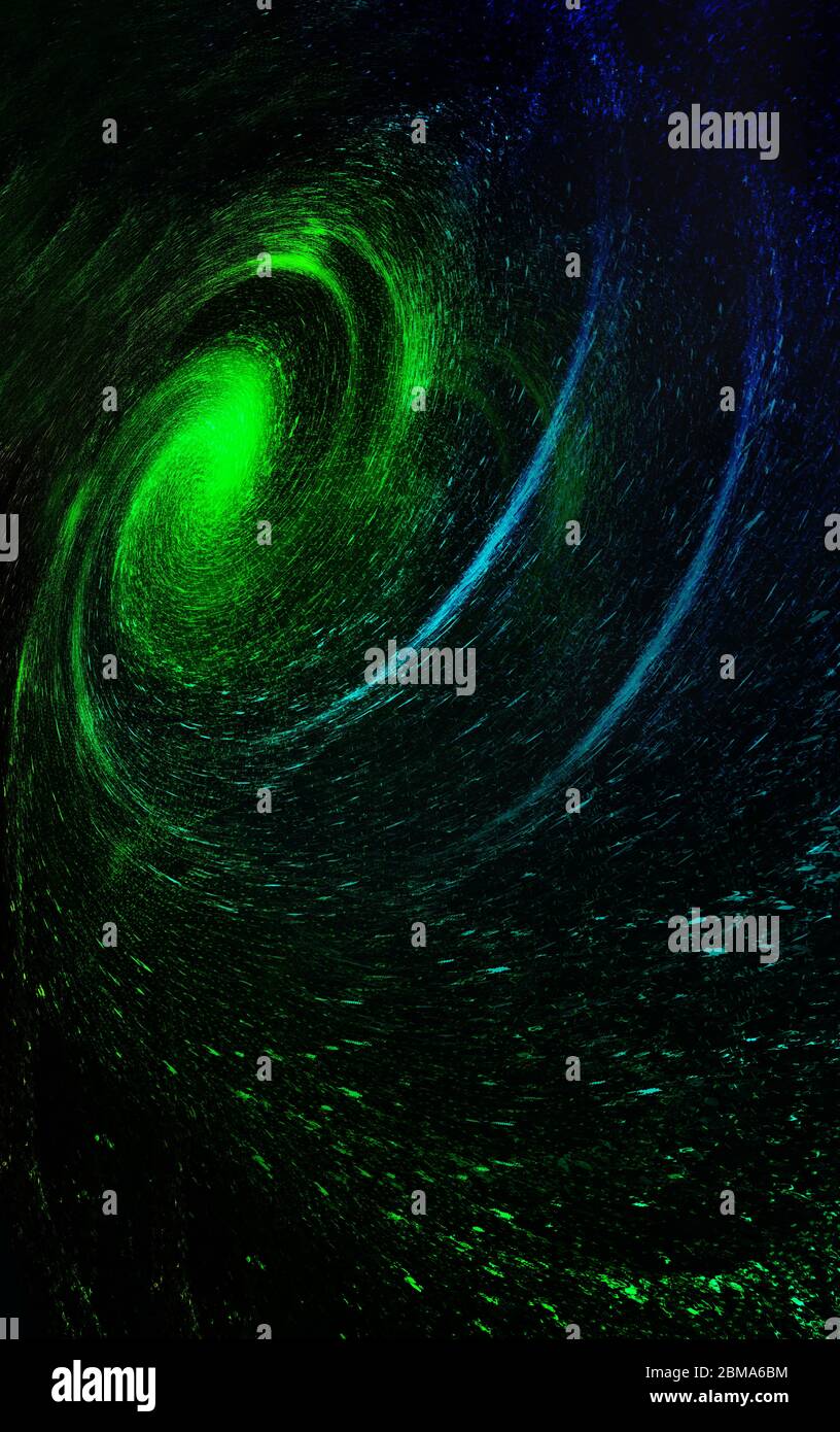 Colorful gradient universe starry sky vortex, internet technology ...