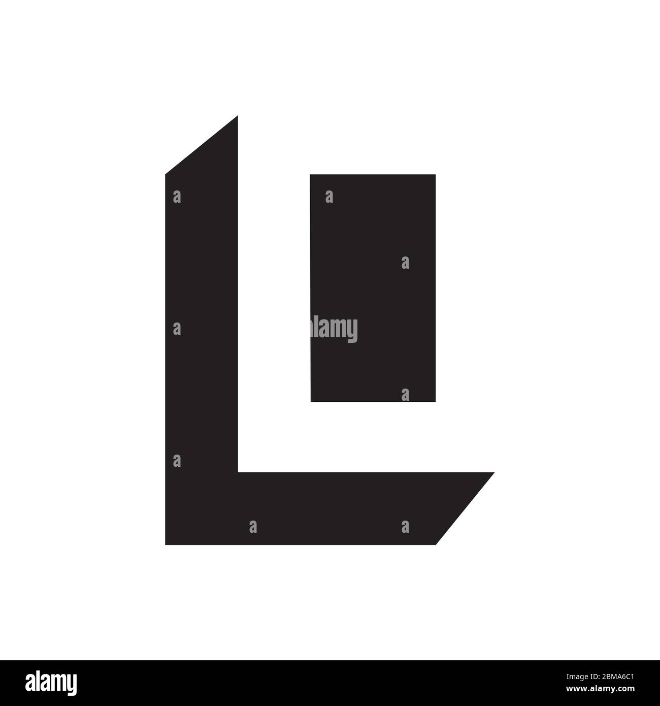 square shape letter L design vector Stock Vector Image & Art - Alamy