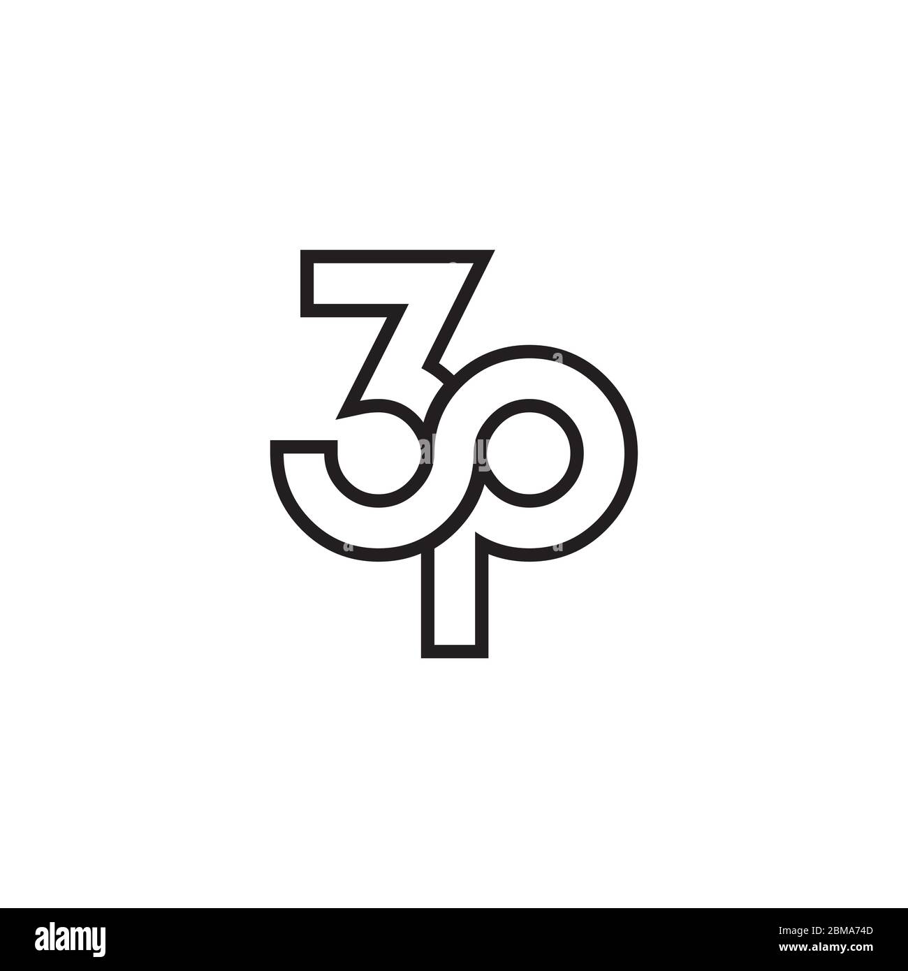 3p letter logo hi-res stock photography and images - Alamy