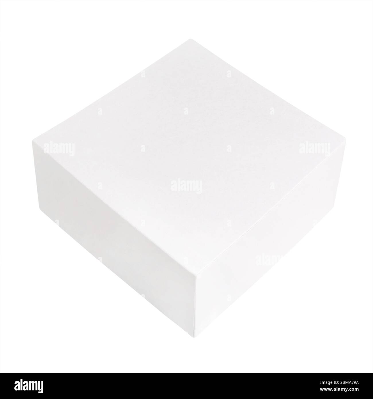 Blank white cardboard box isolated on white background Stock Photo - Alamy