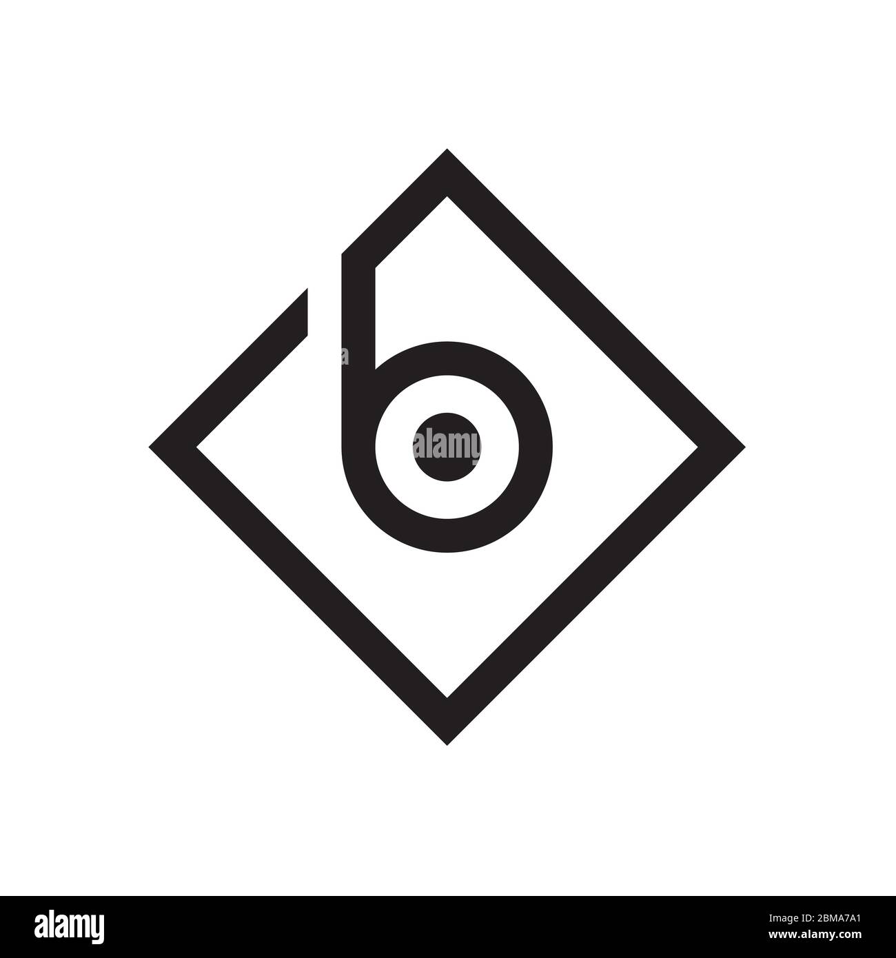 lowercase B lines logo design vector Stock Vector Image & Art - Alamy