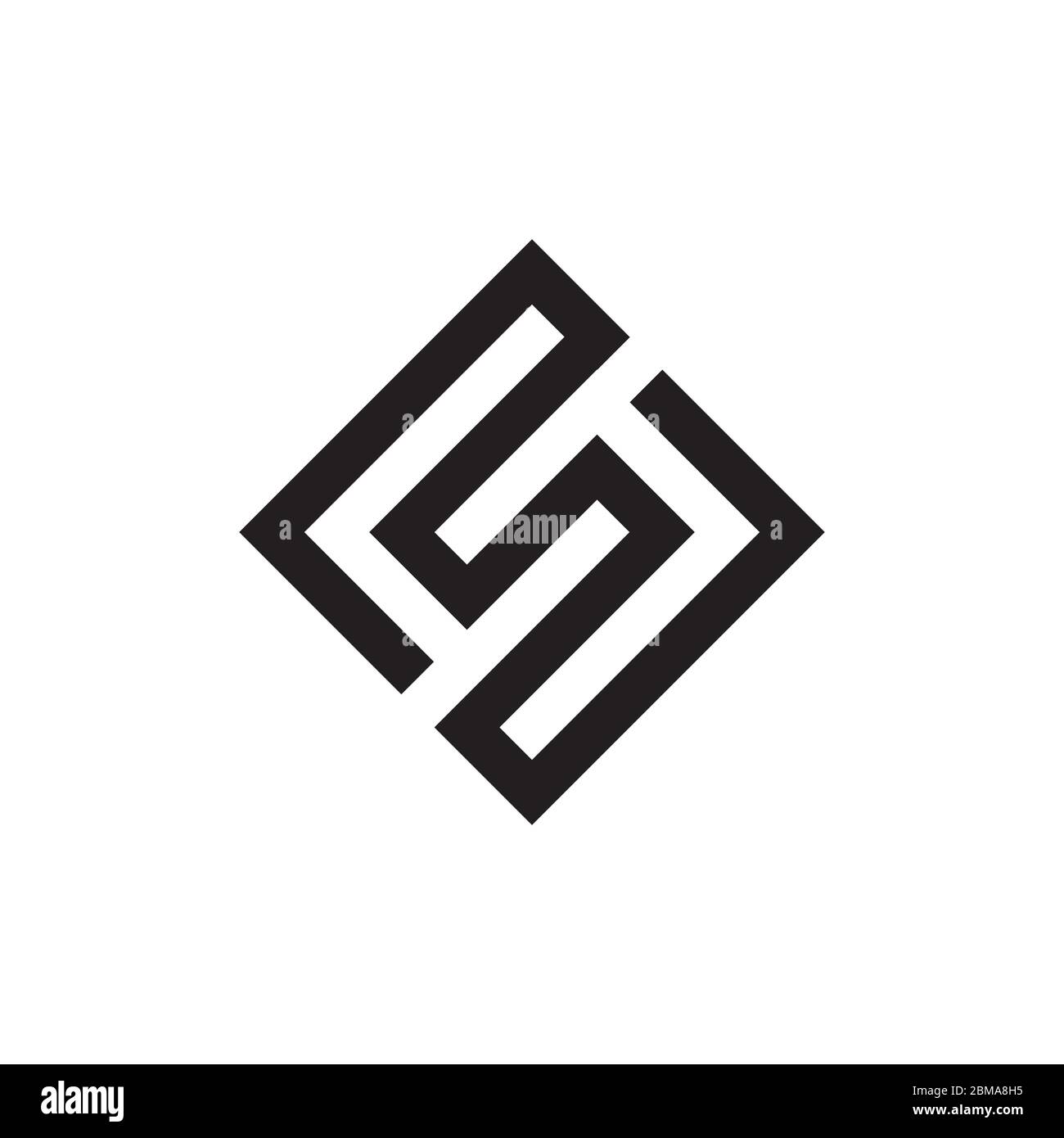 S square diamond letter logo design concept Stock Vector Image & Art ...