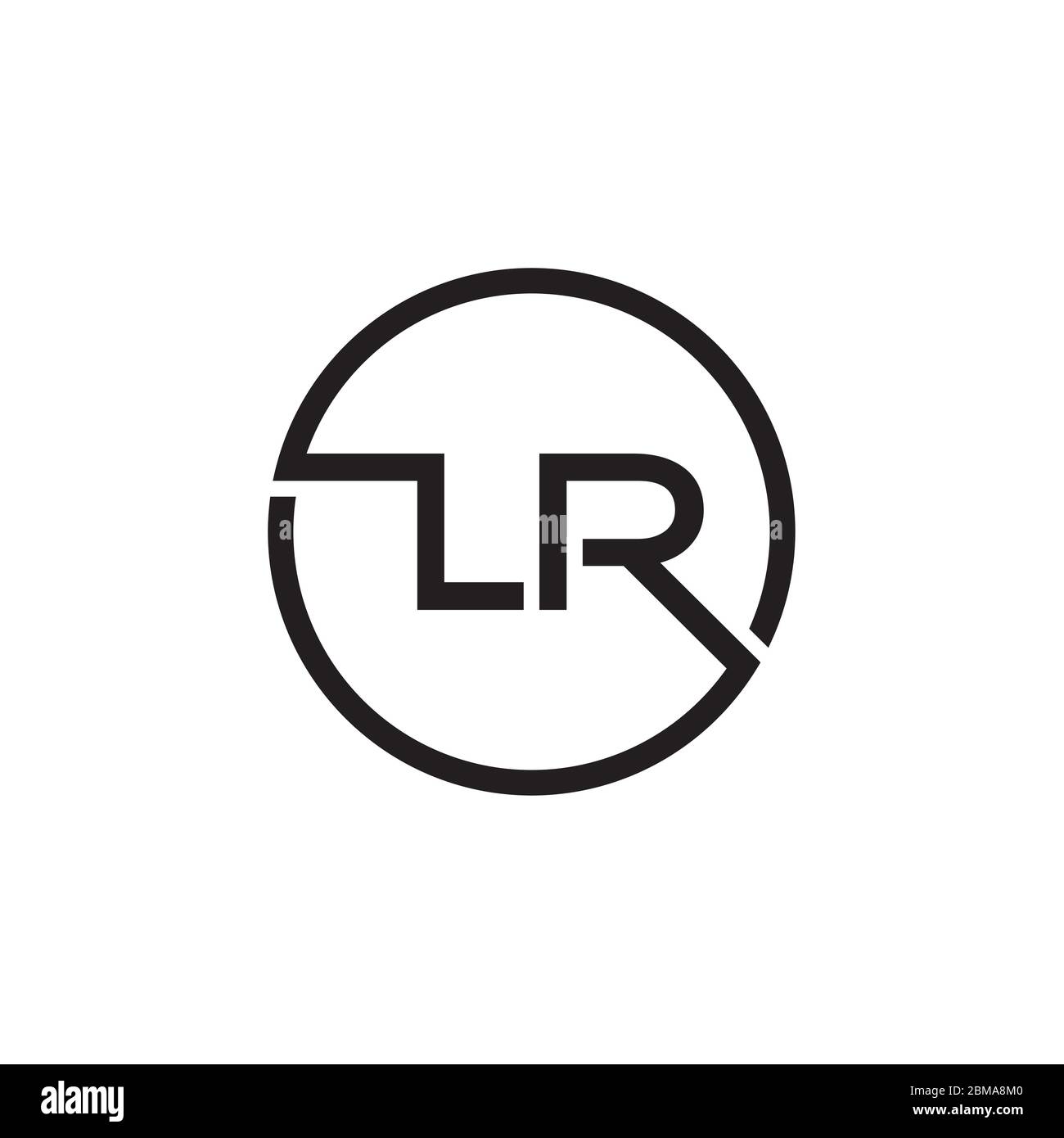 circle L R letter logo design vector Stock Vector Image & Art - Alamy