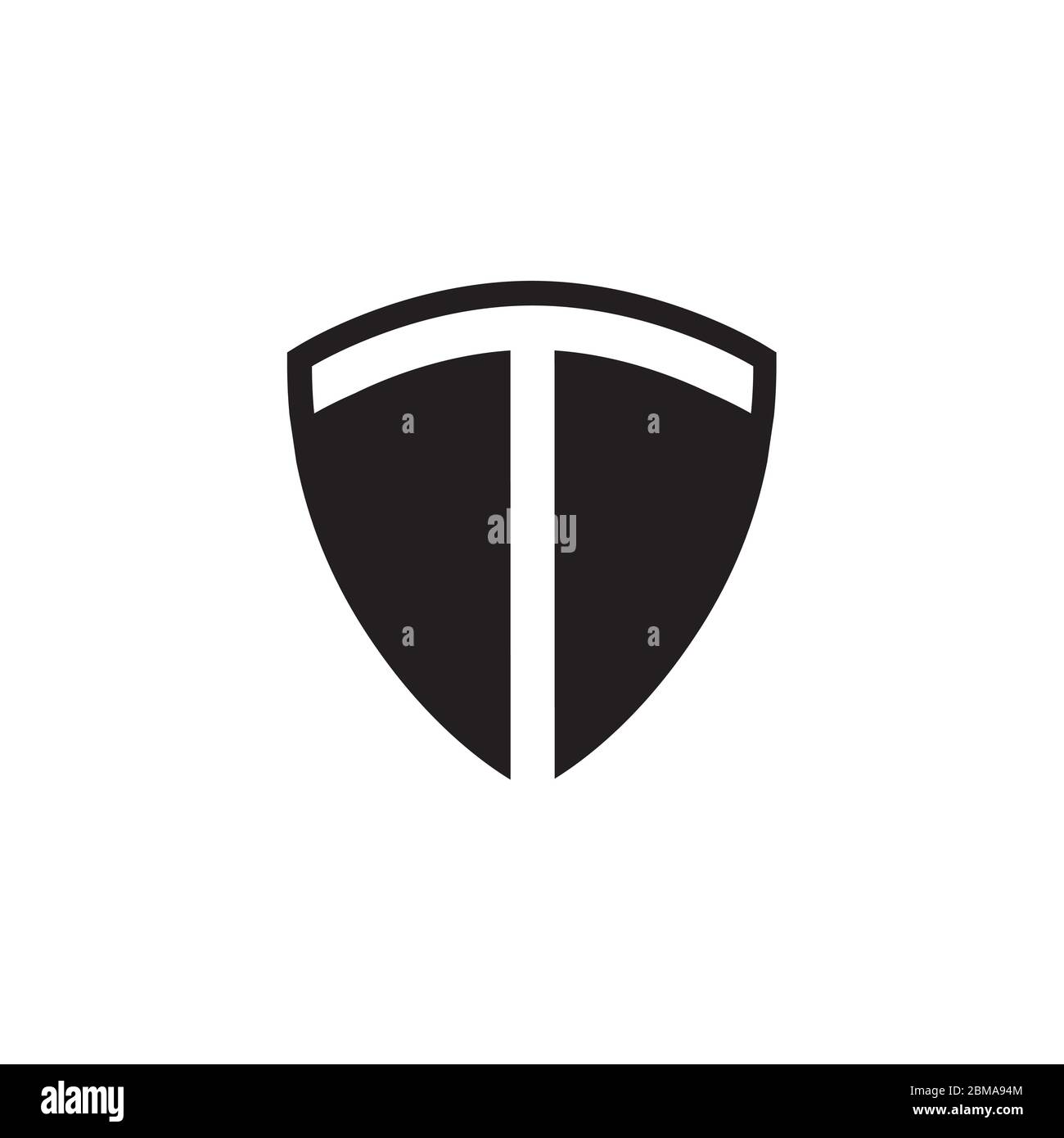 T shield initial letter logo design concept Stock Vector Image & Art ...
