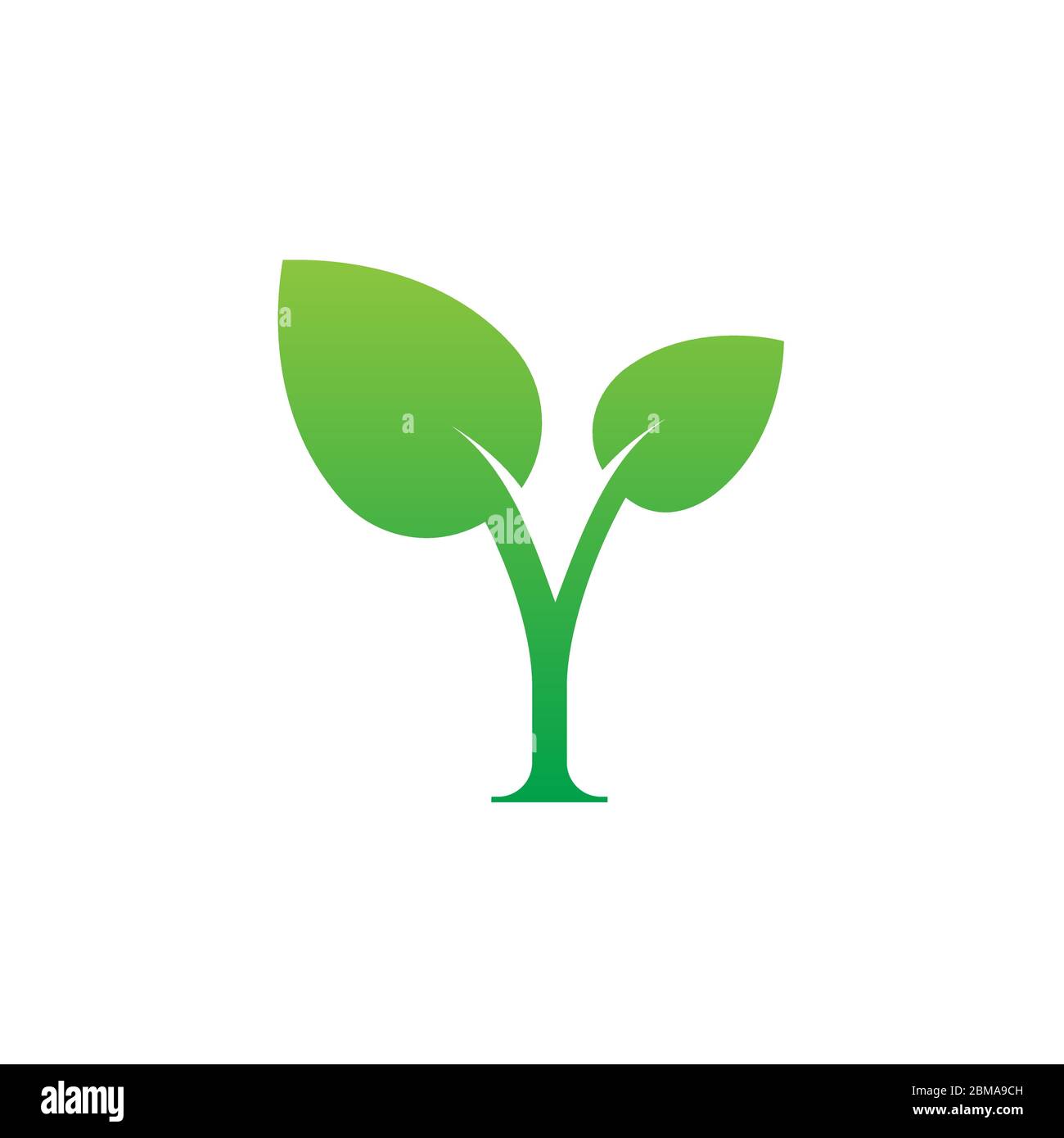 Y leaf plant letter logo design concept Stock Vector Image & Art - Alamy