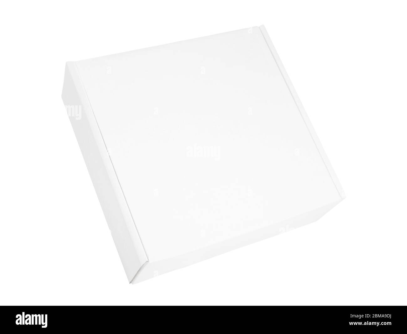 Thin blank white carton box isolated on white background Stock Photo ...