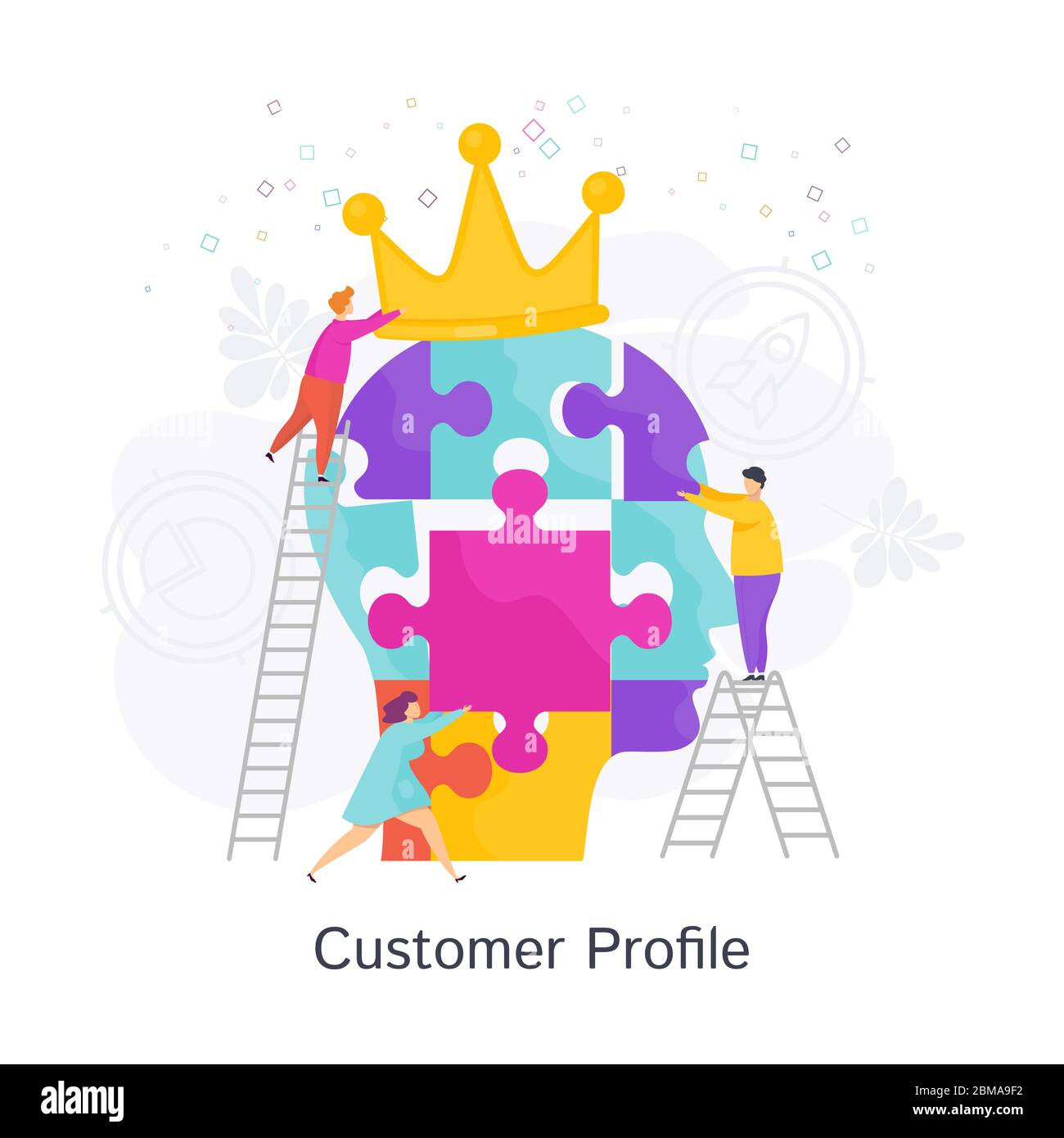 Small People Create Ideal Customer Profile Stock Vector Image & Art - Alamy Small People Create Ideal Customer Profile Stock Vector Image & Art - Alamy