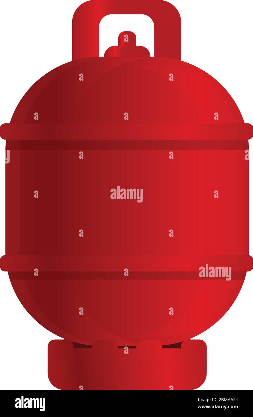 Gas cylinder icon. Cartoon of gas cylinder vector icon for web design ...