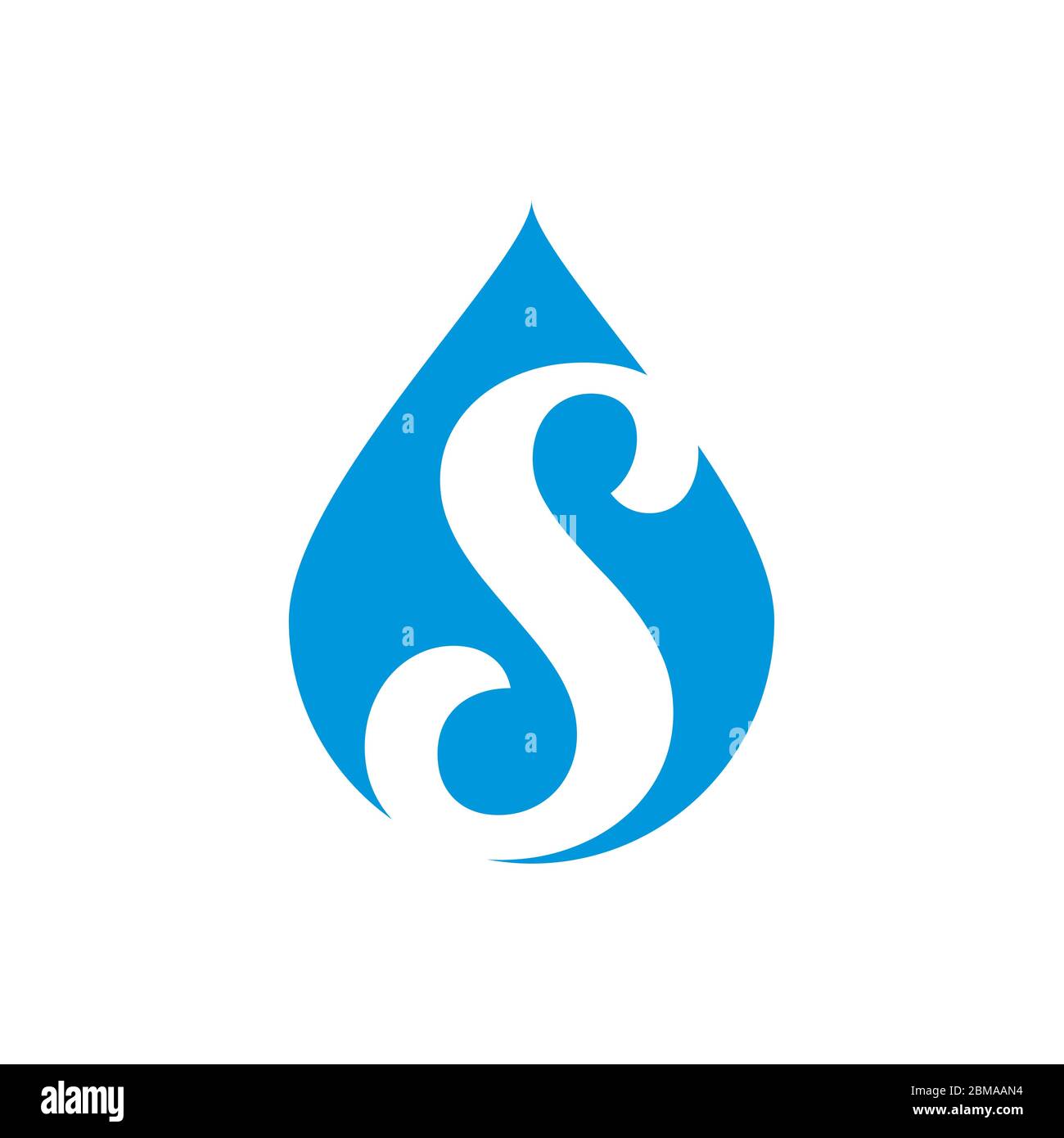 blue S water letter logo design vector Stock Vector Image & Art - Alamy