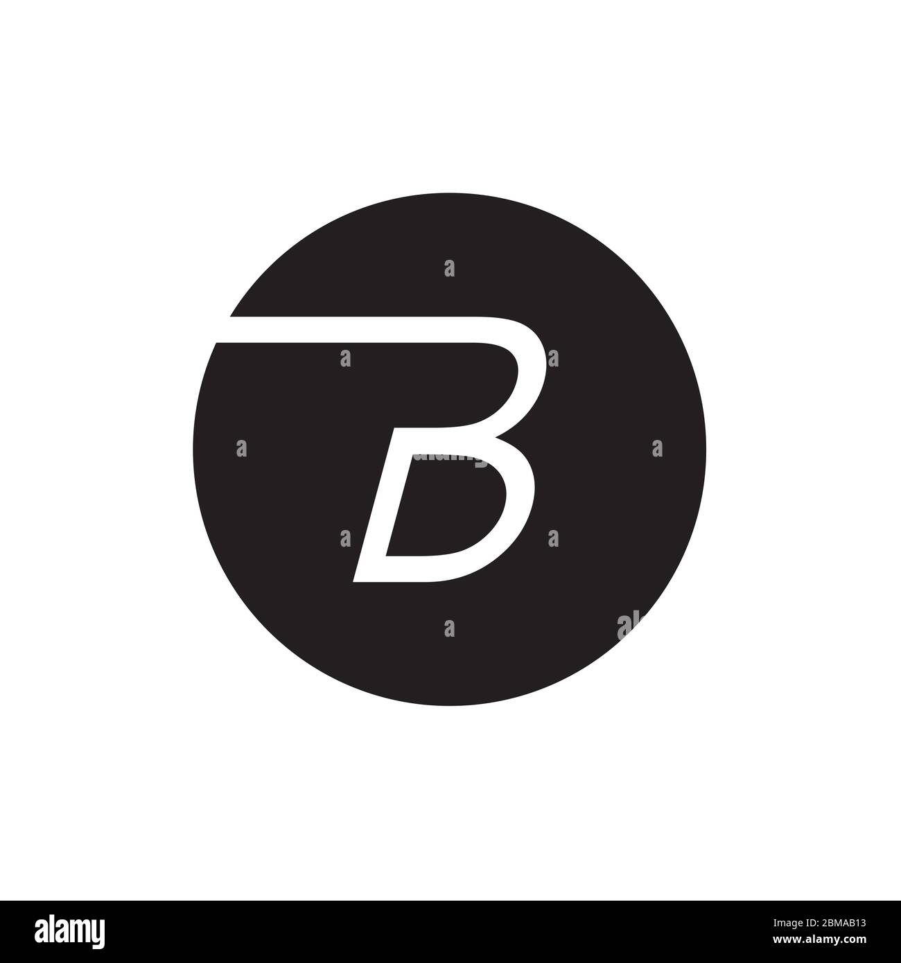 circle B letter design vector Stock Vector Image & Art - Alamy