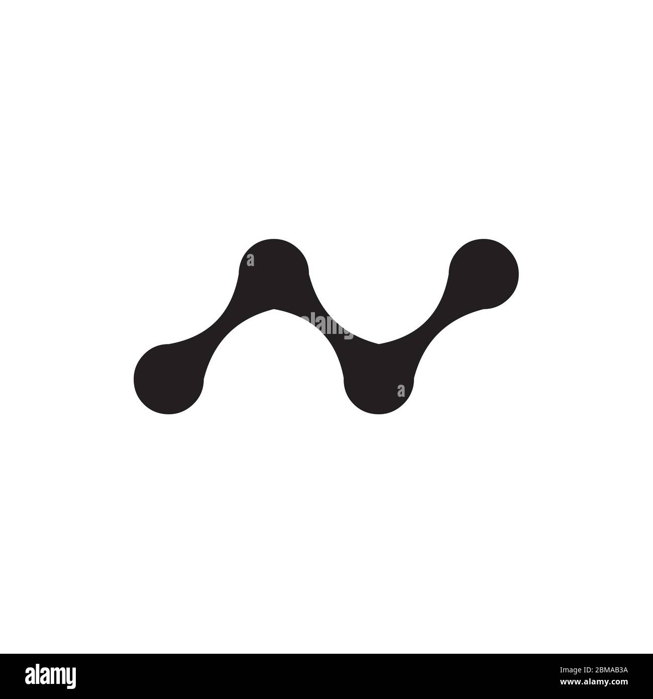 N connect letter logo design concept Stock Vector Image & Art - Alamy