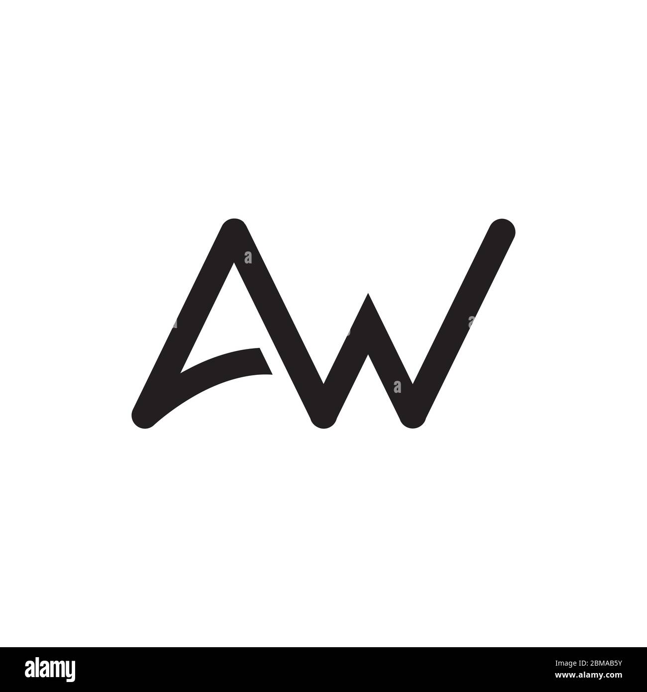 Initial m and w Cut Out Stock Images & Pictures - Alamy