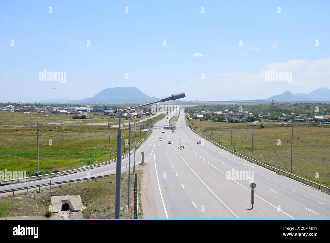 The road crossing is adjacent to the secondary road Stock Photo - Alamy