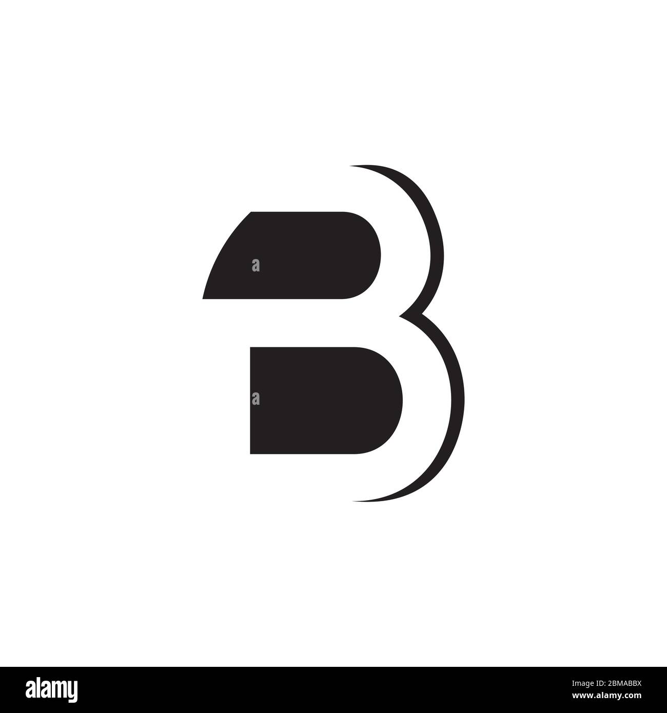 simple B initial letter logo design vector Stock Vector Image & Art - Alamy