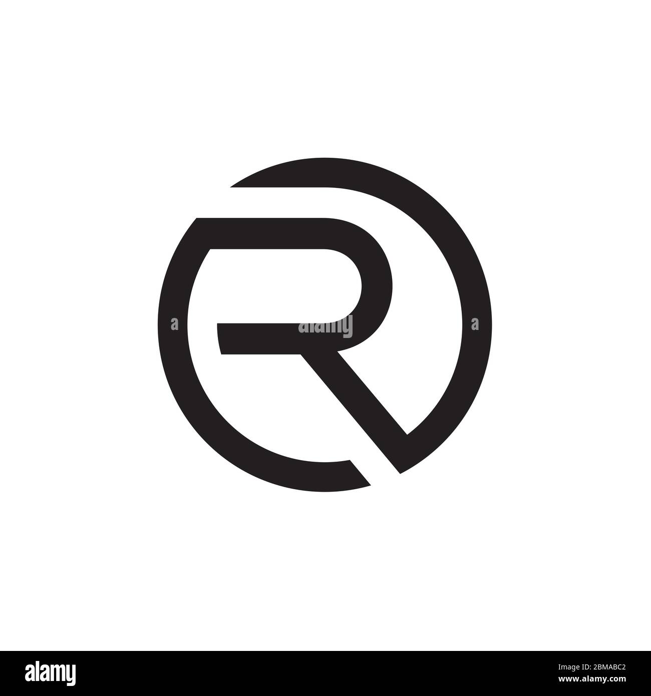 R initial Stock Vector Images - Alamy