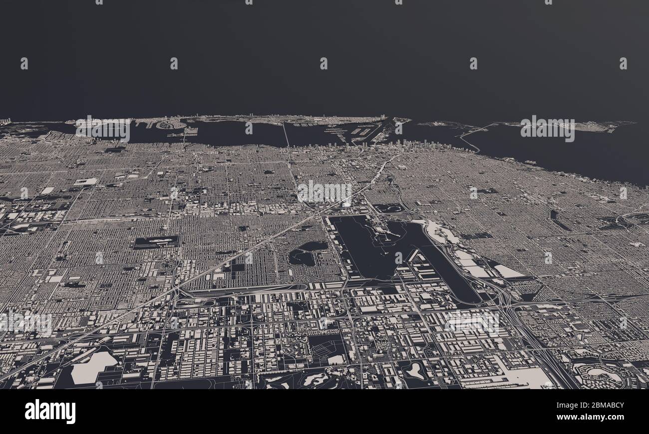 Map of miami hi-res stock photography and images - Alamy