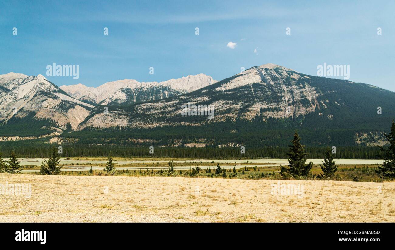 nature scenarios along the yellowhead highway, Alberta, Canada Stock ...