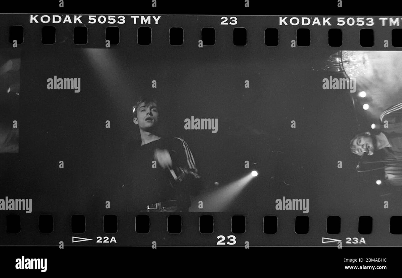 Blur performing live at Alexandra Palace in London. October 7th 1994 ...