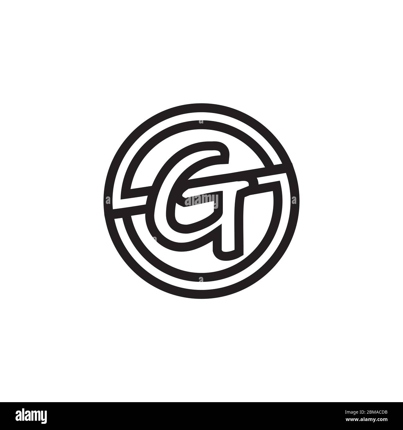 symbol G circle lines design vector Stock Vector Image & Art - Alamy