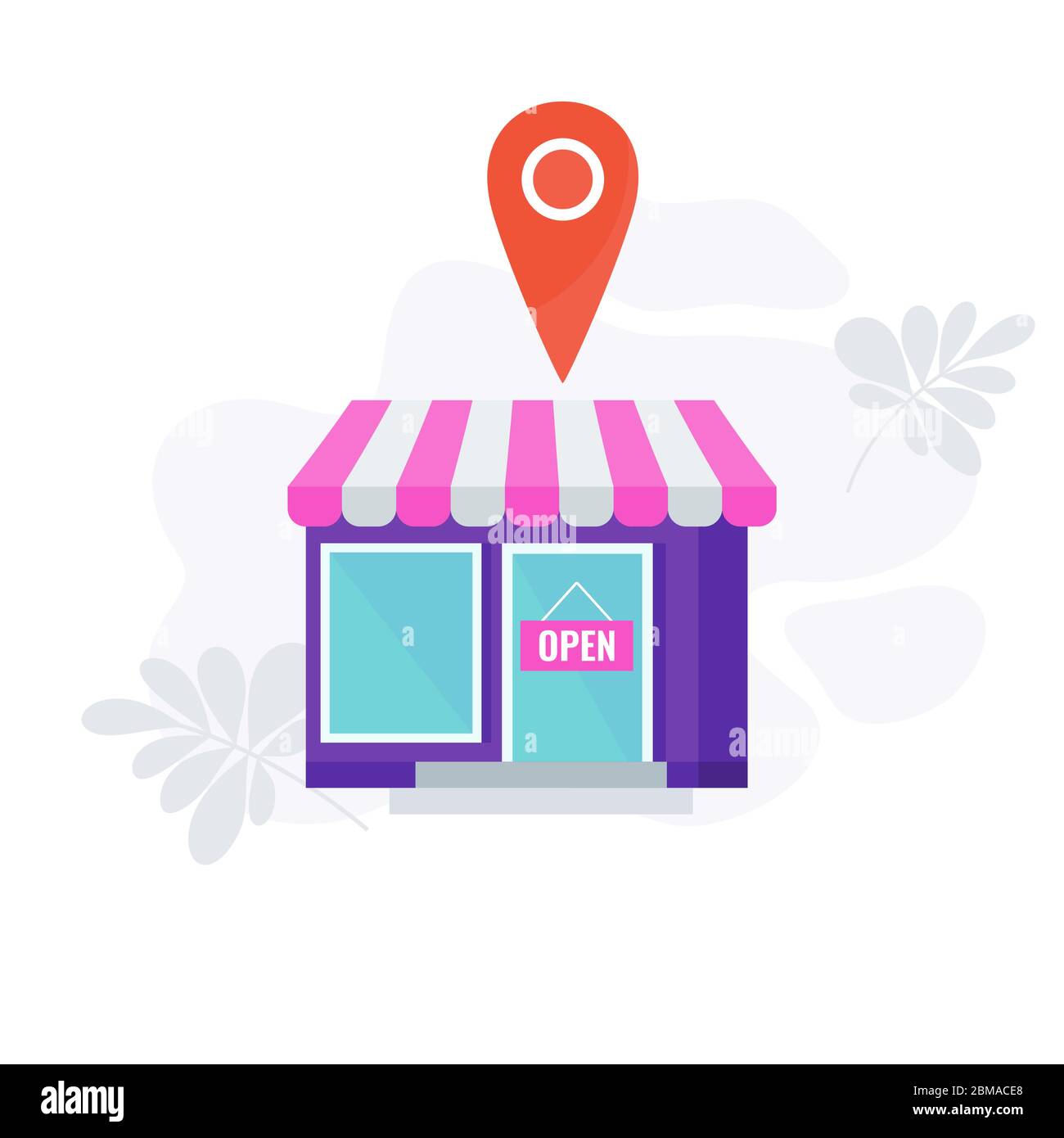 Place, store infographics pictogram. Four 4 PS marketing mix Stock ...