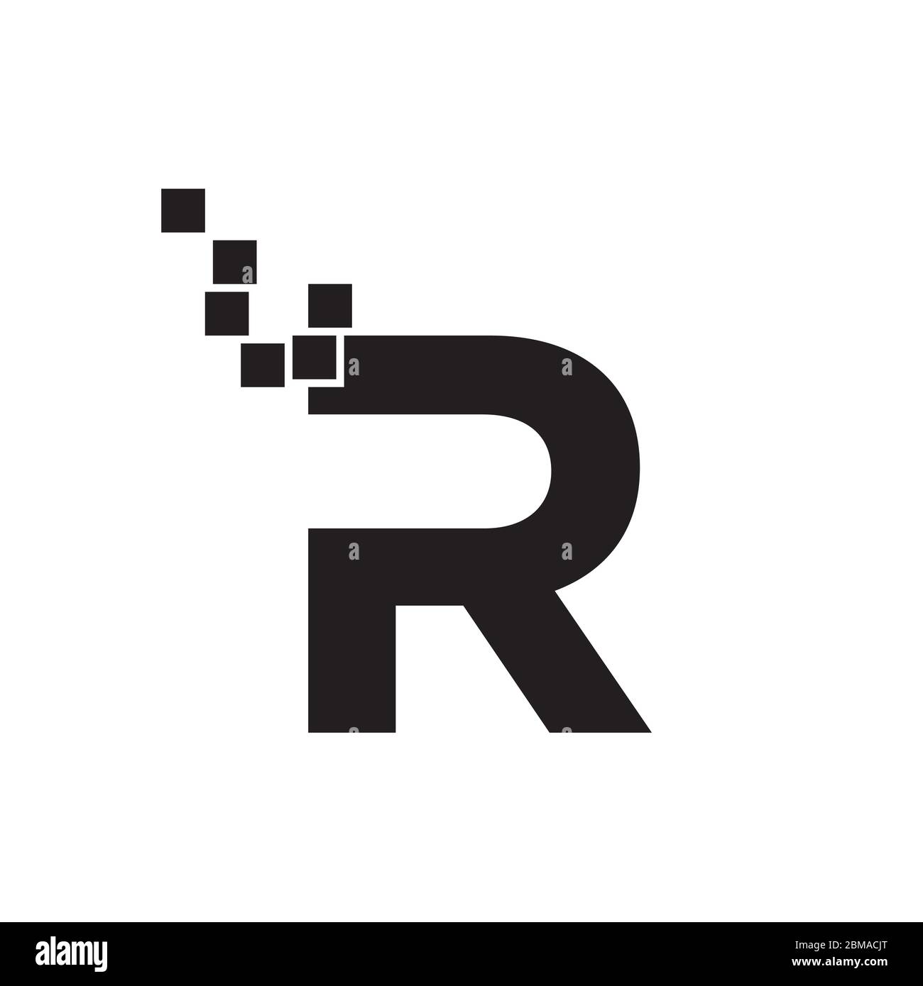 Pixelated r Stock Vector Images - Alamy