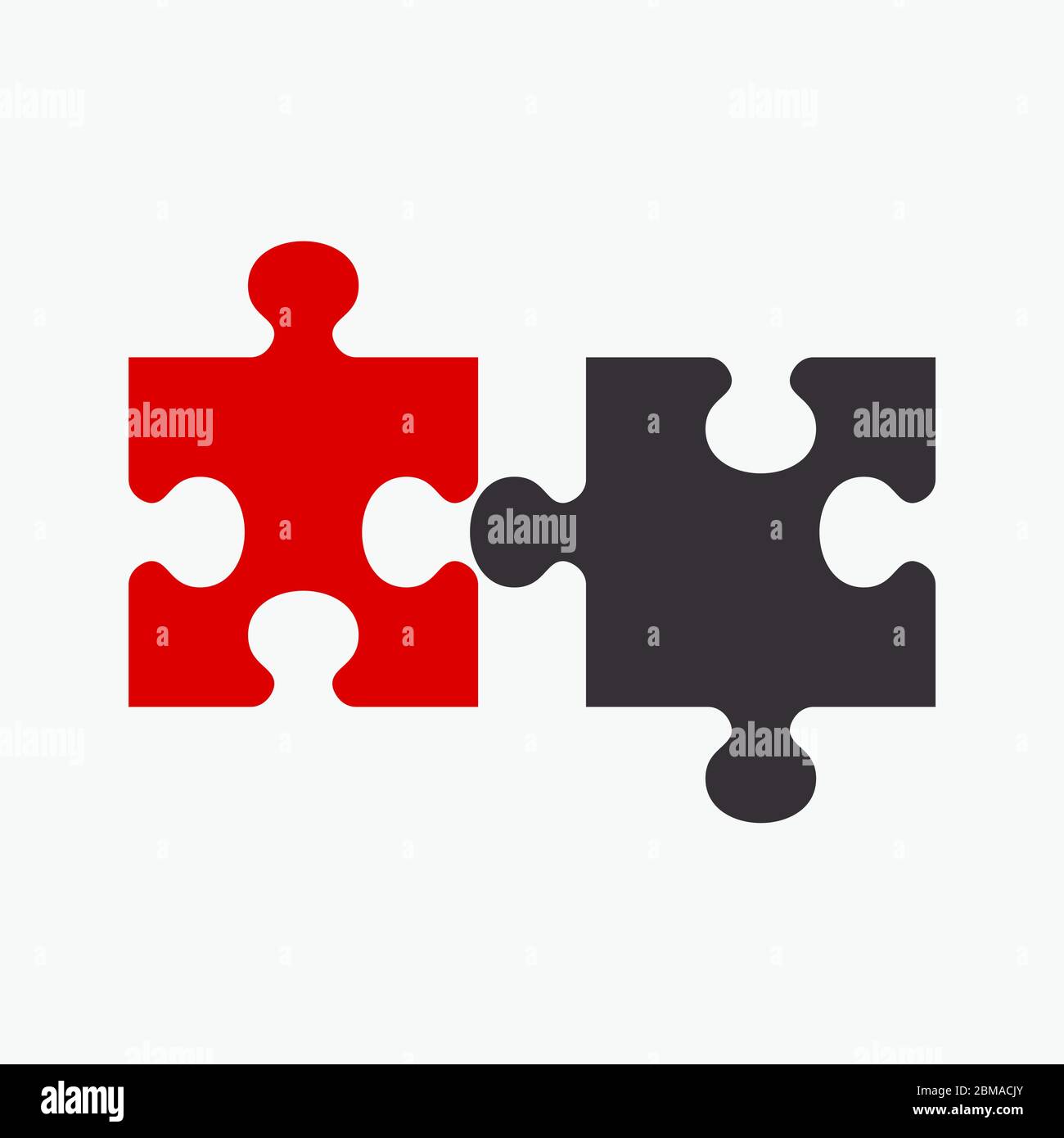 Business concept puzzles. Flat vector cartoon illustration Stock Vector ...