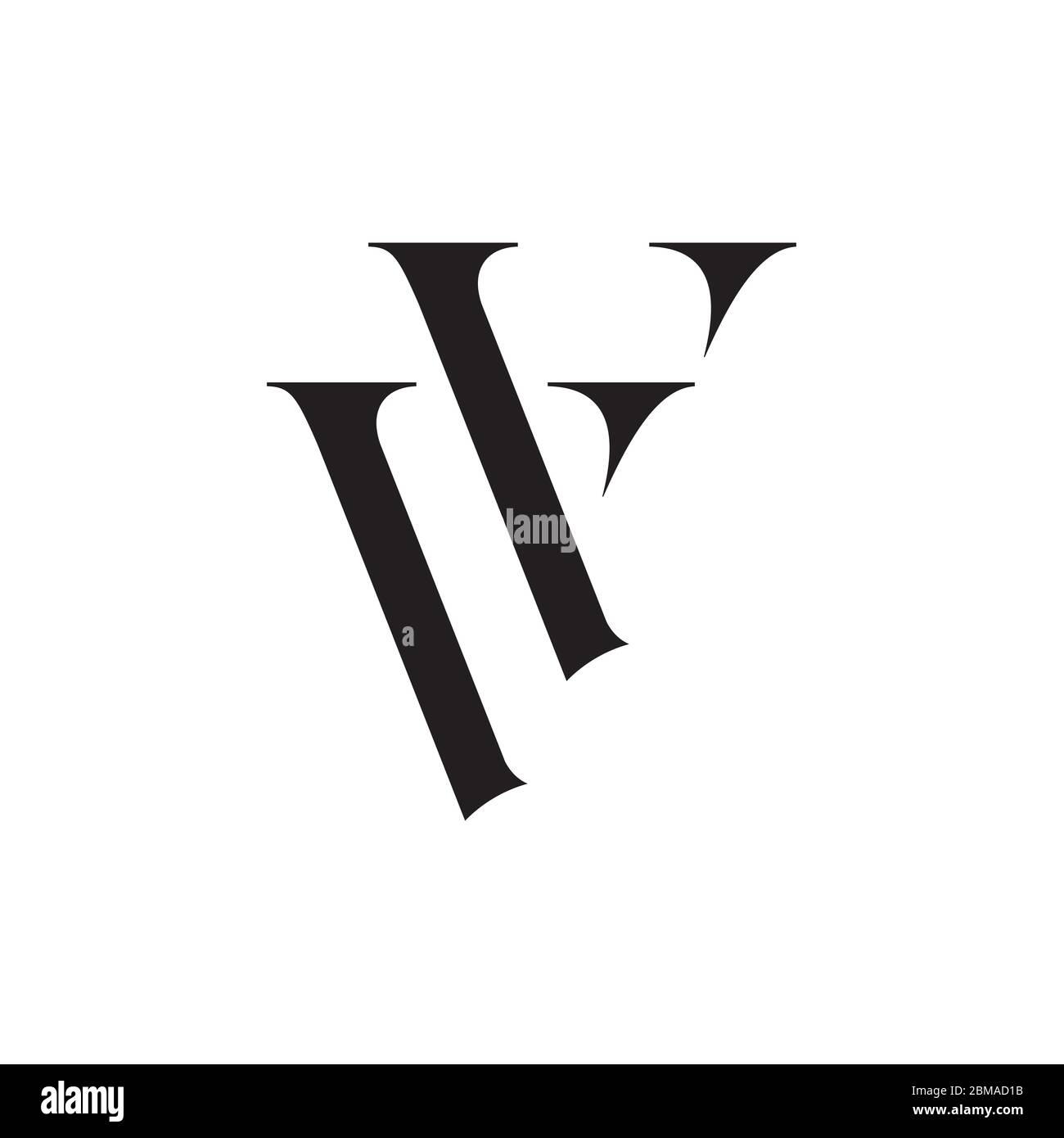 Alphabet vv letter logo Cut Out Stock Images & Pictures - Alamy
