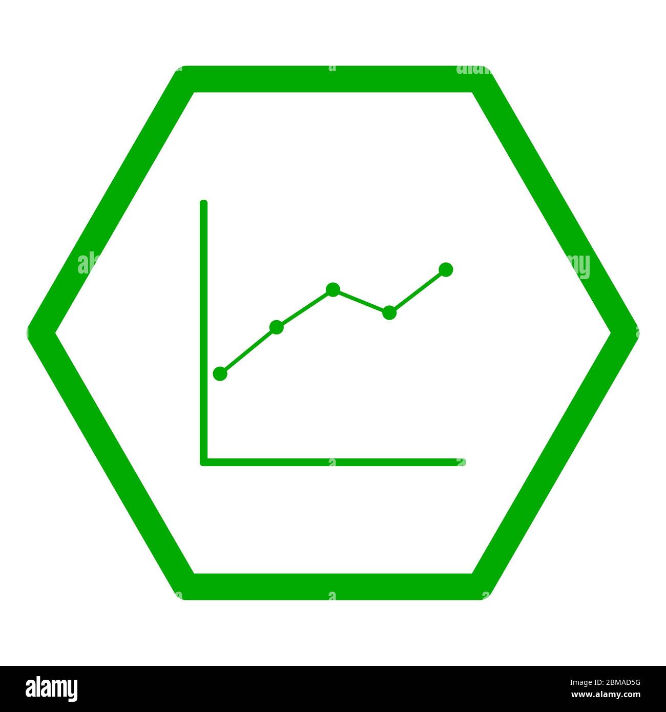 Chart and hexagon Stock Photo - Alamy