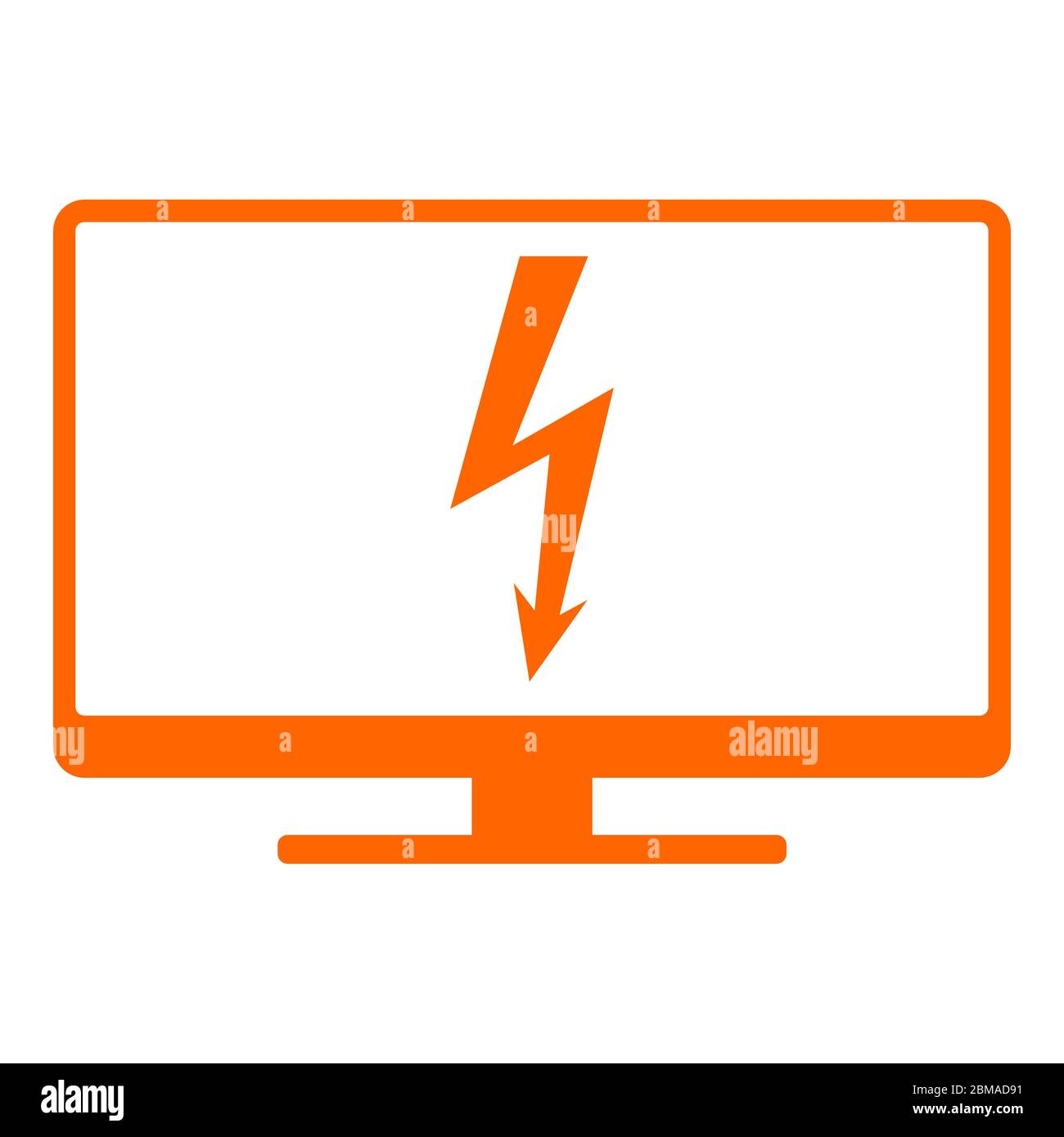 Lightning and screen Stock Photo - Alamy