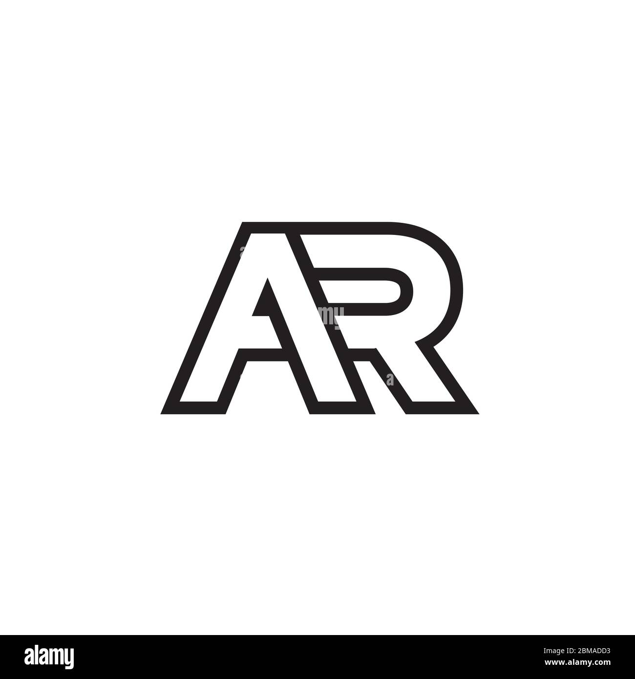 A R lines letter lines logo design vector Stock Vector Image & Art - Alamy