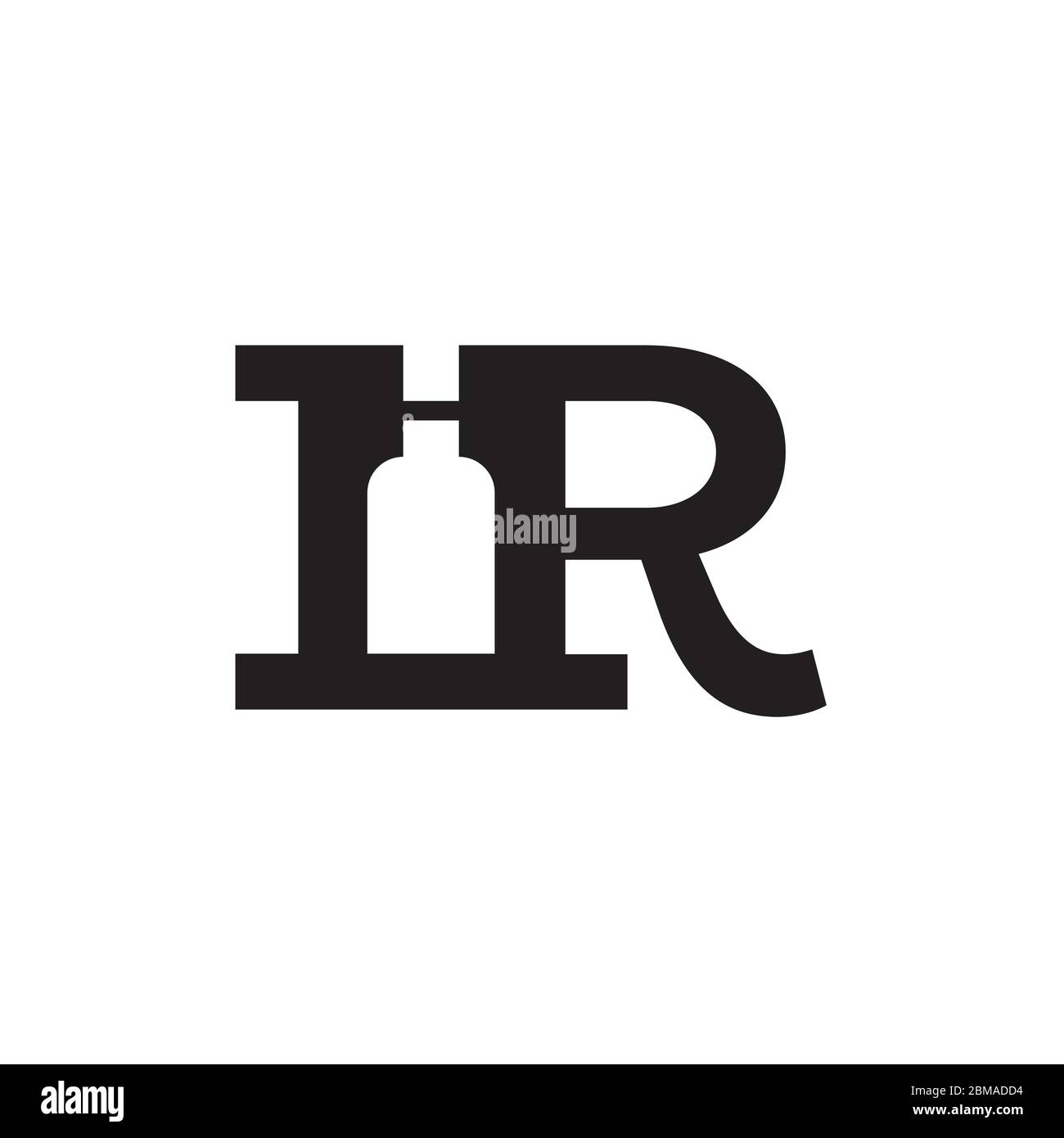 Flat logo design ir hi-res stock photography and images - Alamy