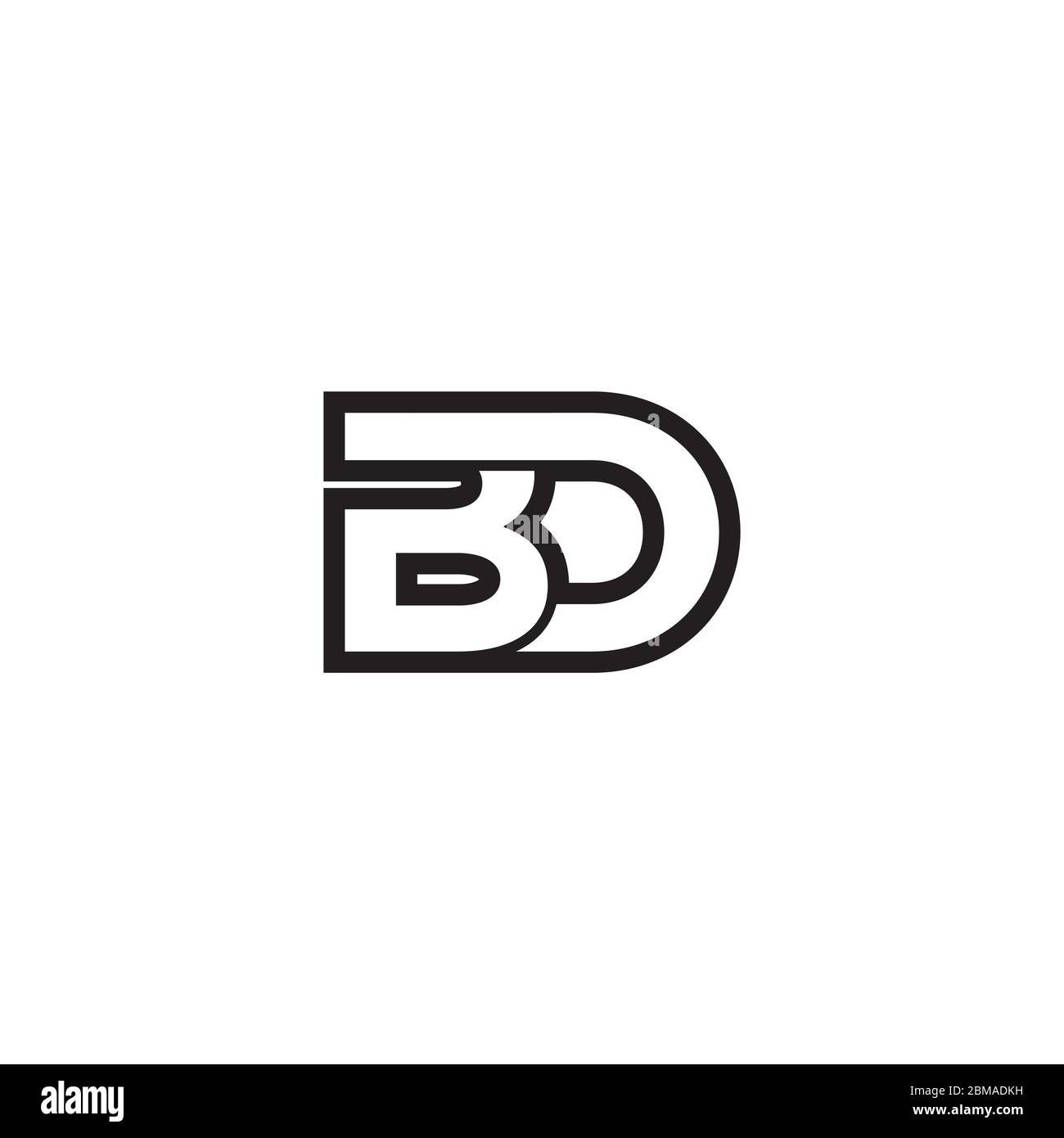 Letter b d logo Cut Out Stock Images & Pictures - Alamy