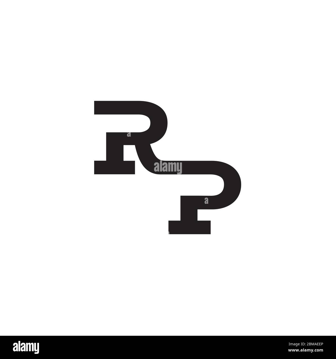 R P serif letter logo design vector Stock Vector Image & Art - Alamy
