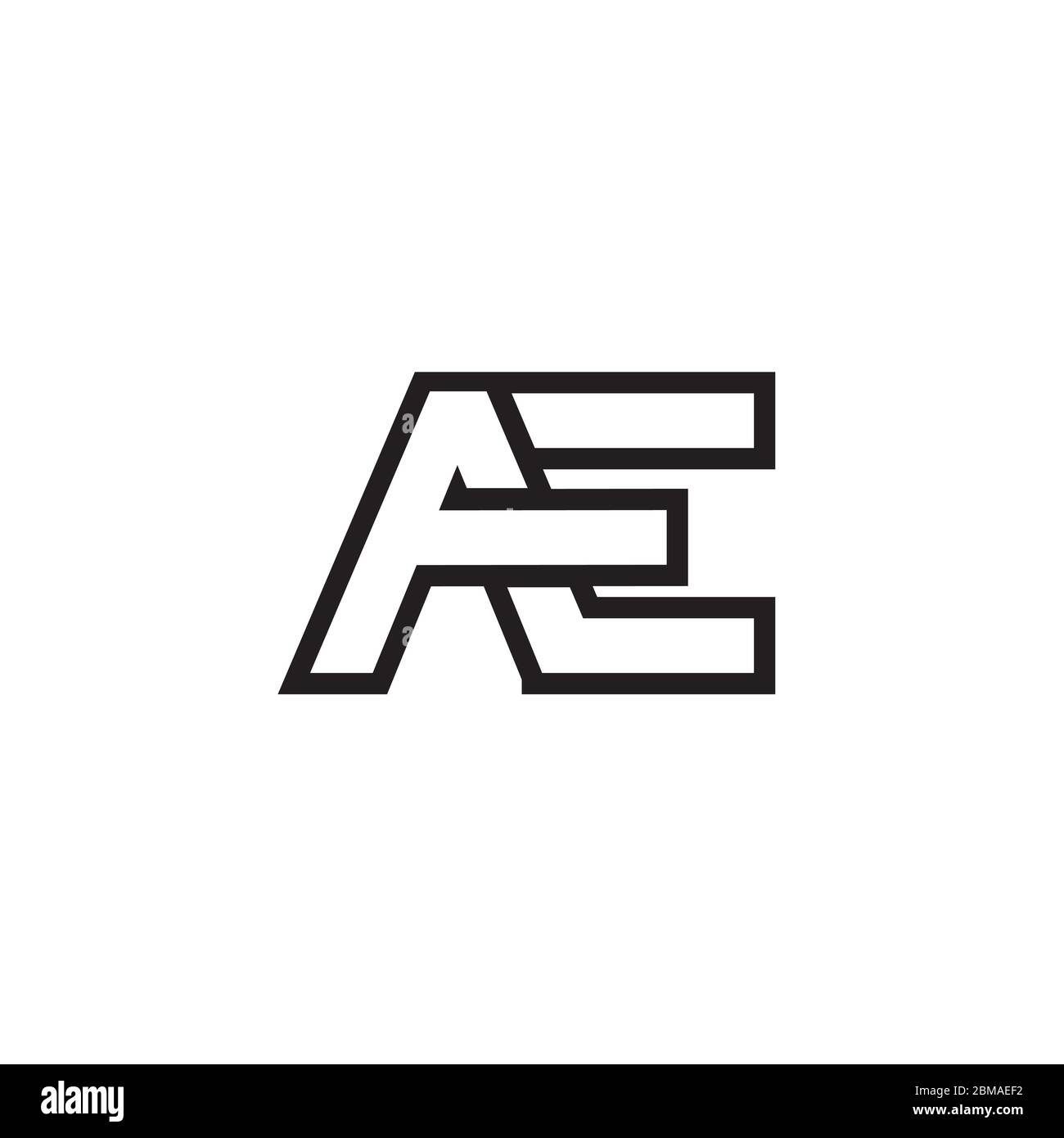 A E lines letter lines logo design vector Stock Vector Image & Art - Alamy